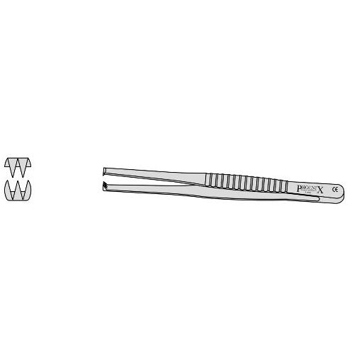 Cairn Dissecting Forceps With 2 Into 3 Teeth 165mm Straight | Health ...