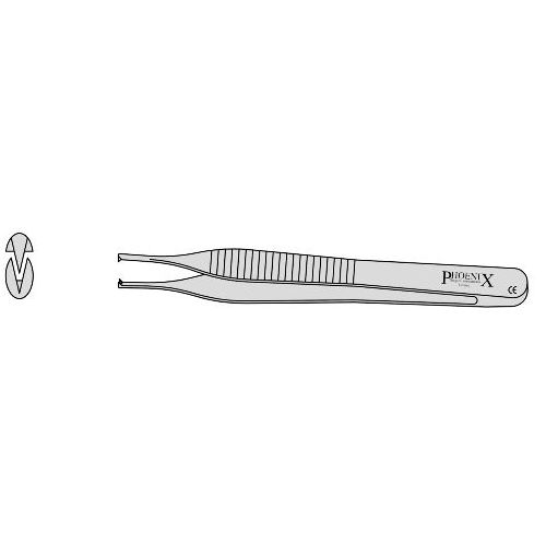 Jefferson Dissecting Forceps With 1 Into 2 Teeth 180mm Straight ...