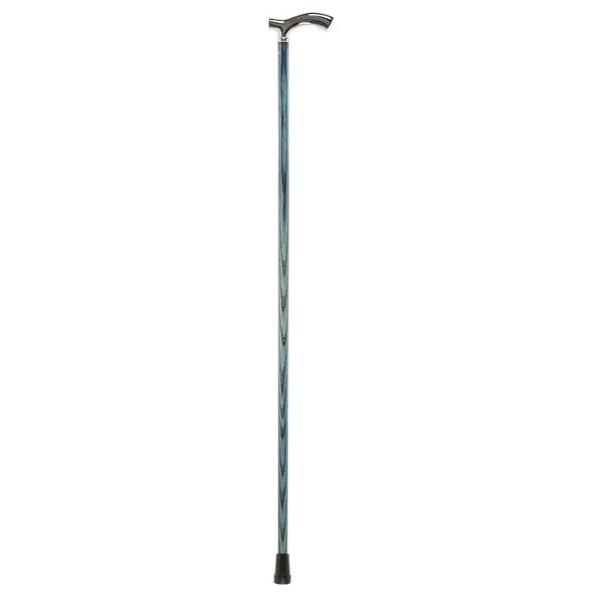 Blue Ash Cane with Chrome Fritz Handle | Health and Care