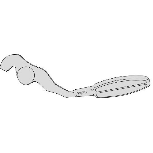 Hovell (Lingual) Retractor For Lower Wisdom teeth With Right Handed ...