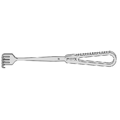 Lempert Sharp Retractor With 4 Prongs And 13mm Wide 190mm | Health and Care
