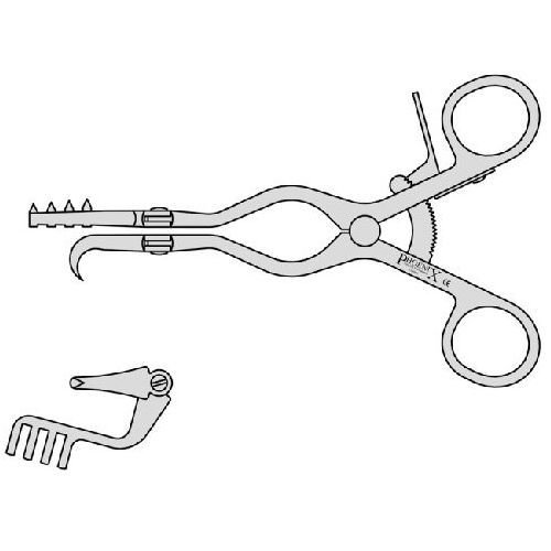 Cone Hemi Laminectomy Retractor Right Hinged Arms For Unilateral Disc ...