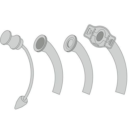 Negus Tracheostomy Tube 34FG Hand Made From Sterling Silver Consisting ...