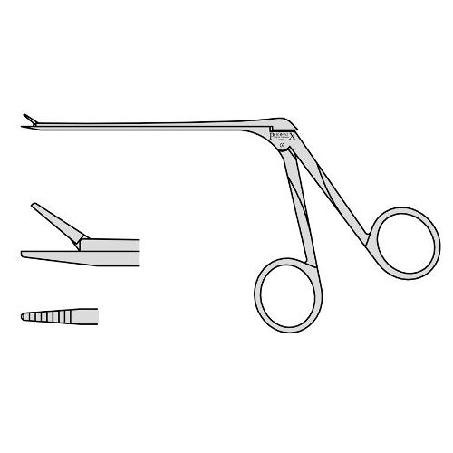 Hartmann Aural Forceps Crocodile Action With A Serrated Jaws And A 85mm ...