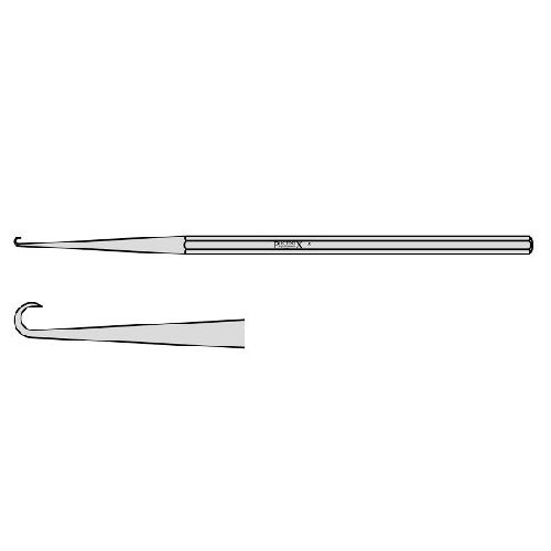 Cawthorne Hook Single Ended No.7 Retrograde 165mm Curved | Health and Care
