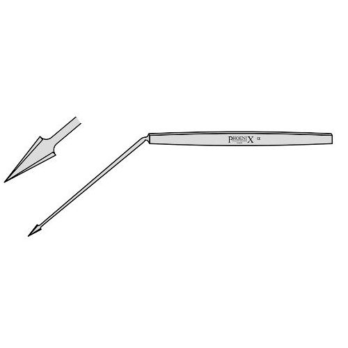 Politzer Paracentesis Needle Ear Knife Angled 155mm Angled | Health and ...