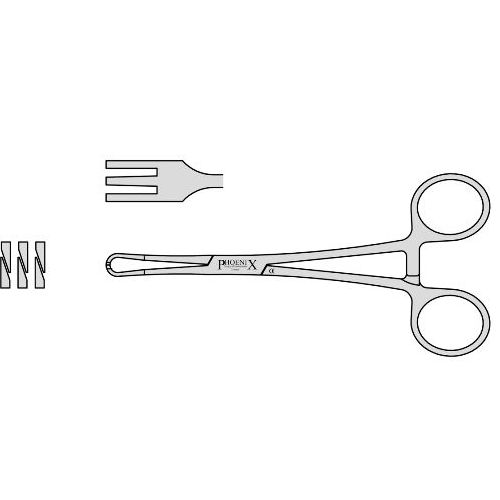 Lahey Tissue Forceps With 3 Into 3 Teeth And Box Joint Thyroid ...