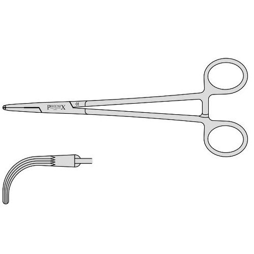 Lahey Cholecystectomy Curved Forceps With Longitudinal Serrations And A ...