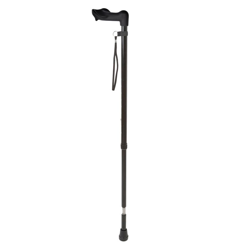 Anatomical Height-Adjustable Walking Stick with Shock Absorber | Health ...
