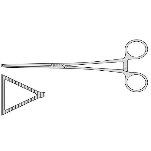Lovelace Straight Lung Forceps 28mm Wide Jaws Box Joint 200mm Straight ...