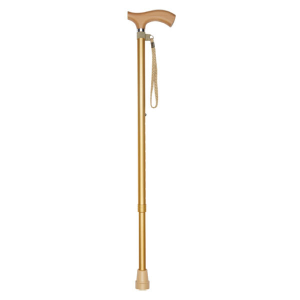 Metallic Gold Lightweight Walking Stick | Health and Care
