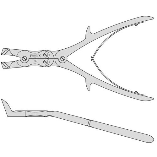 Stille Liston Bone Cutting Forceps With Compound Action 270mm Curved ...