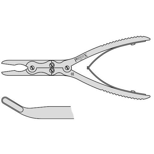 Ward Bone Rongeur Small Slightly Curved On Flat With A Compound Action ...