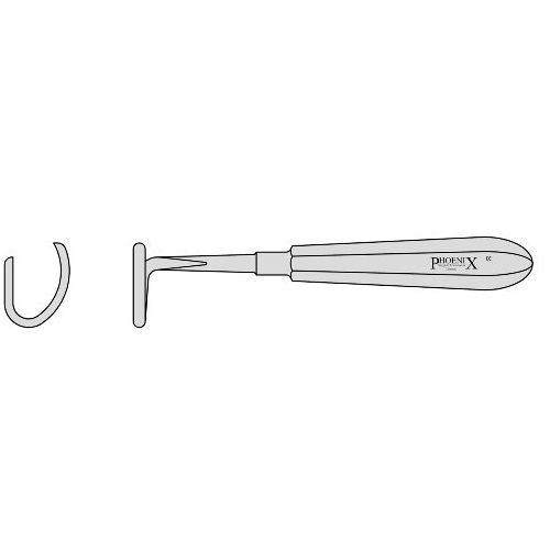 Doyen Periosteal Elevator Curved To Right Adult 165mm Curved | Health ...