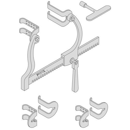 Sellor Rib Spreader With 3 Pairs Of Detachable Blades (Sternal Spreader ...