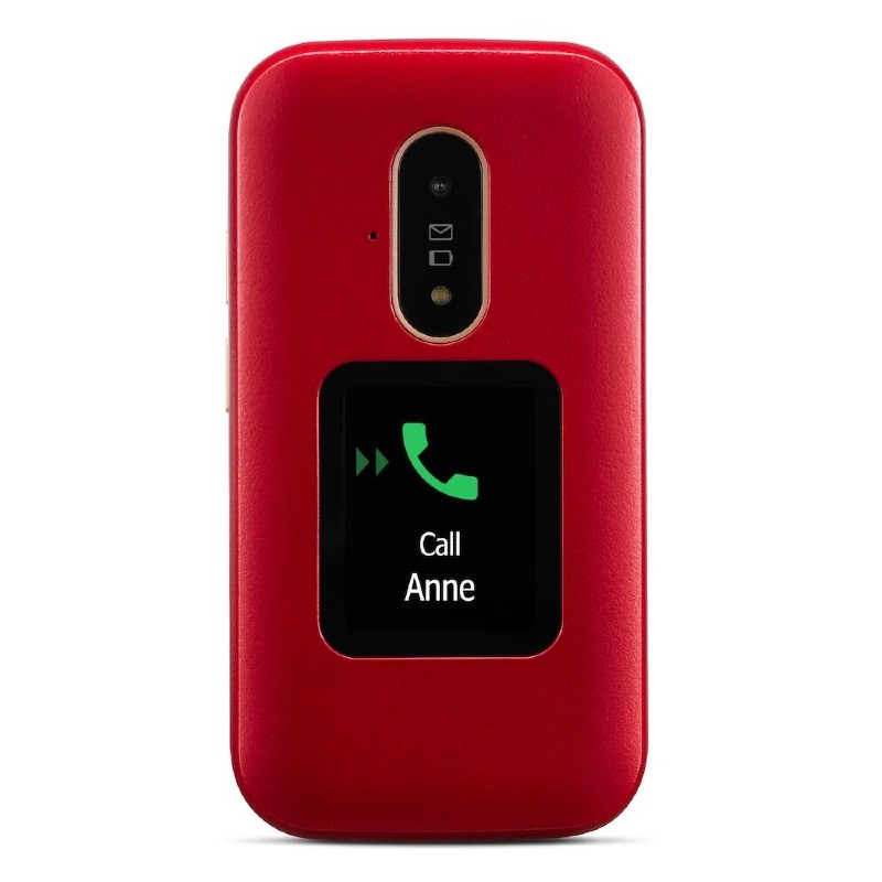Doro 6880 Simple Clamshell Mobile (Red) | Health and Care