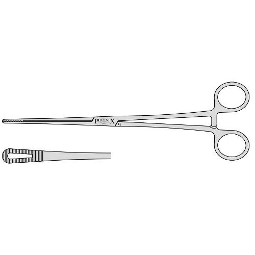 Bonney Uterine Polypus Forceps With Fenestrated Serrated Jaws And A Box