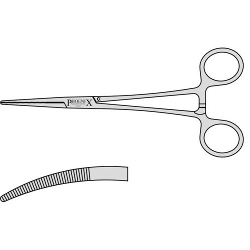 Kelly Rankin Artery Forceps With Box Joint 160mm Curved | Health and Care