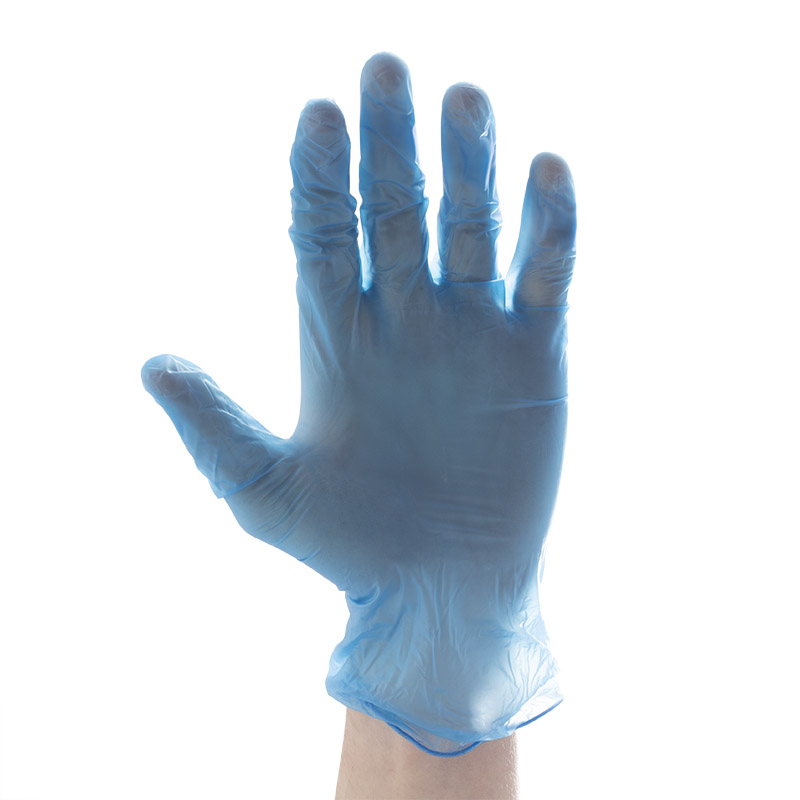 Aurelia Delight Blue PF Vinyl Gloves 38995-9 | Health and Care