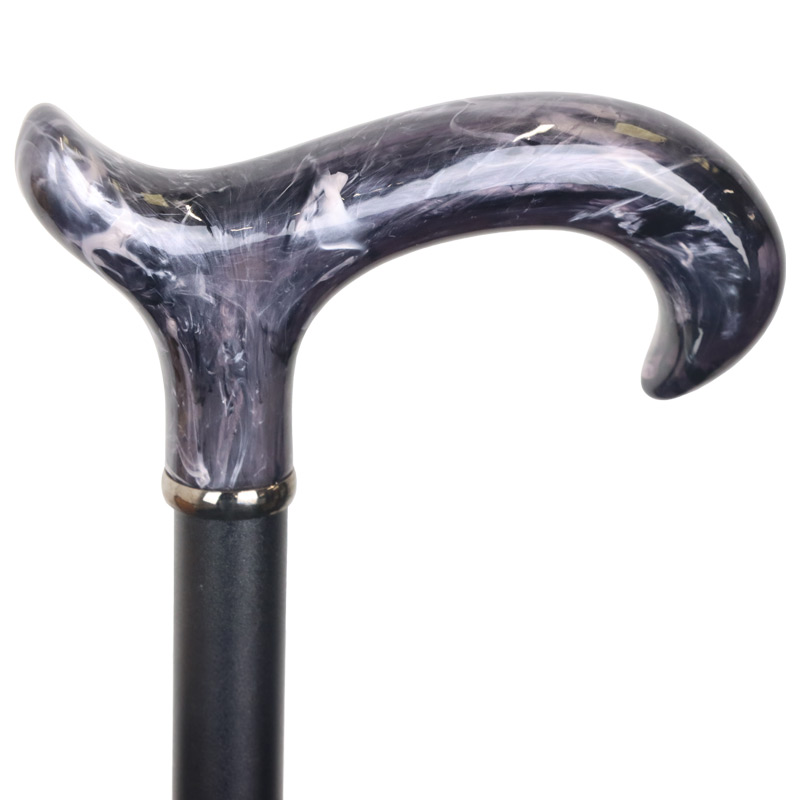 Adjustable Aluminium Black Derby Cane | Health and Care
