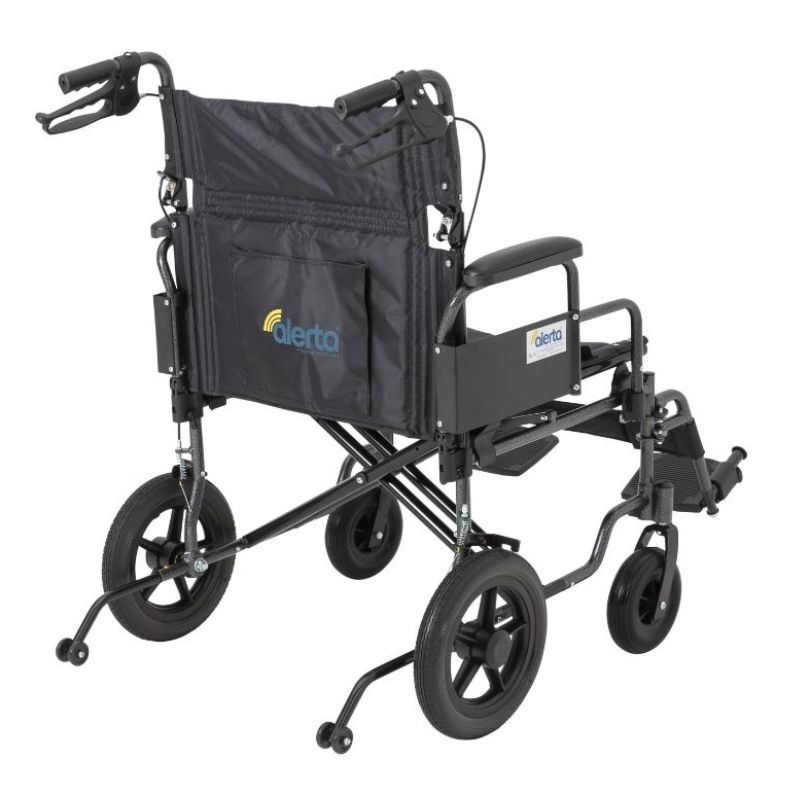 Alerta Wide Heavy-Duty Transit Wheelchair | Health and Care