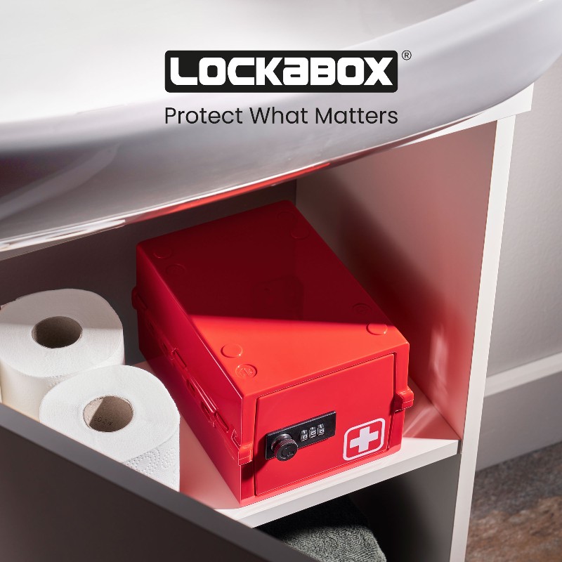Lockabox Mini™ First Aid Storage Box | Health and Care