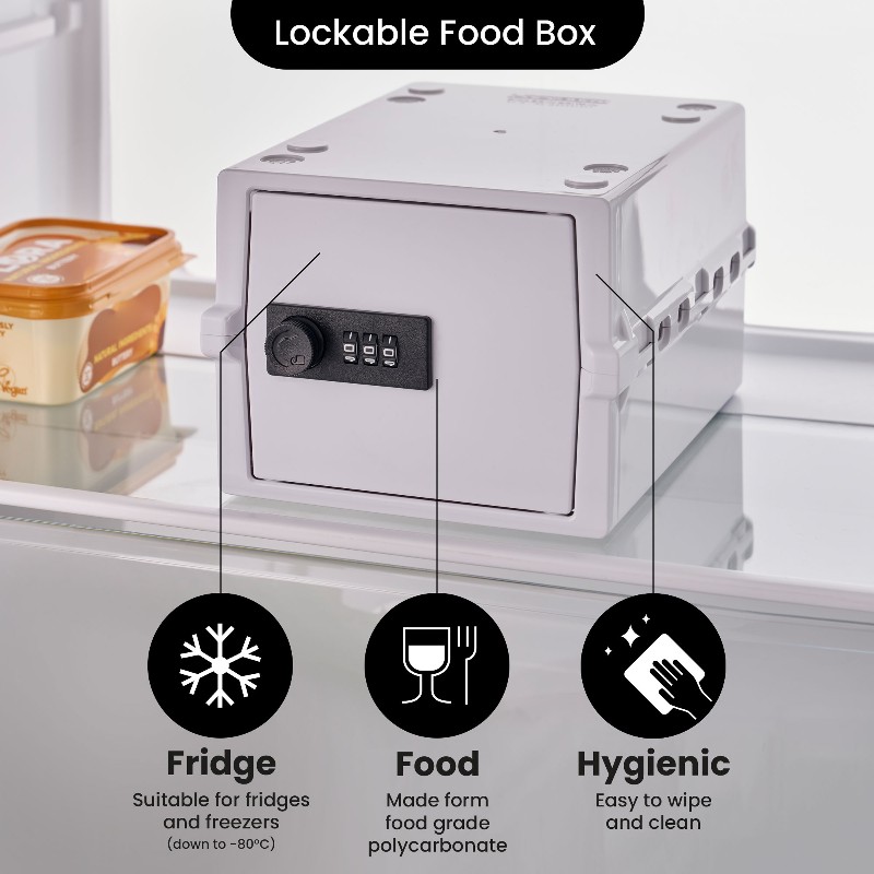 Lockabox Mini™ Storage Box (Opal White) | Health and Care