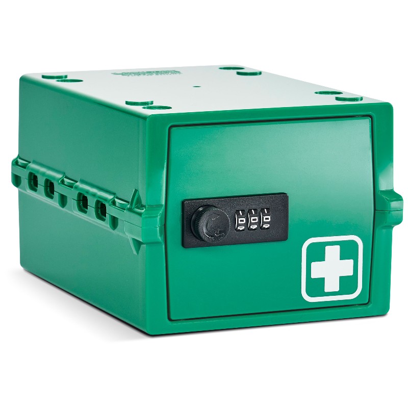 Lockabox Mini Lockable Storage Box (Green) | Health and Care