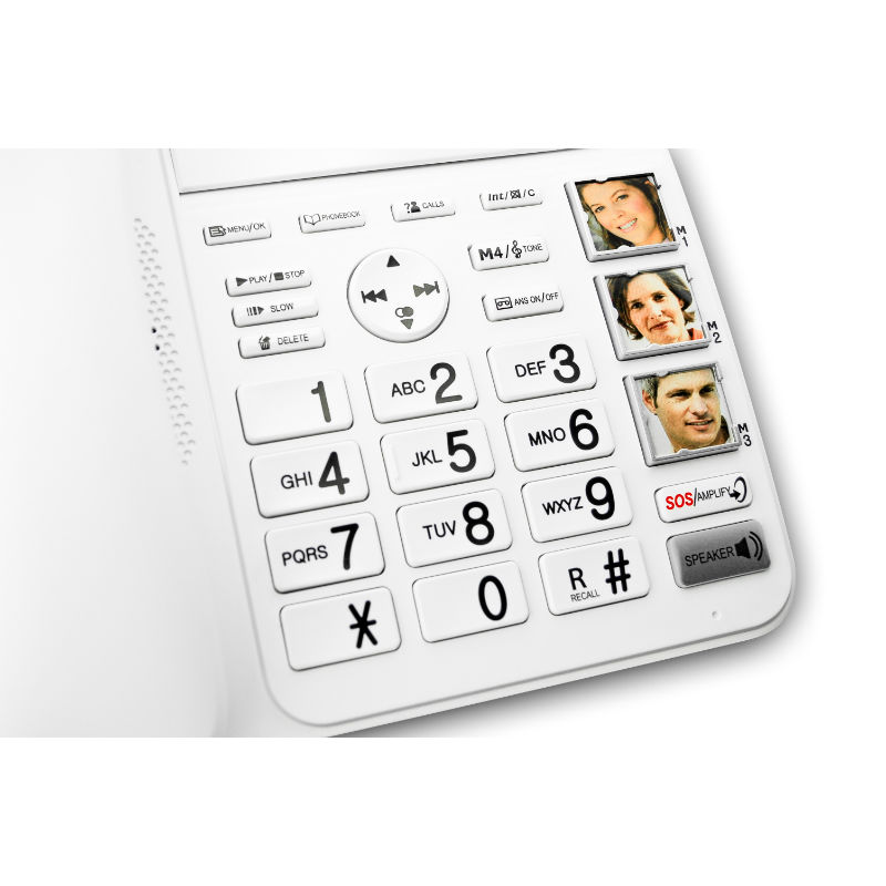 Geemarc CL595 Big Button Corded Phone with Answering Machine | Health ...