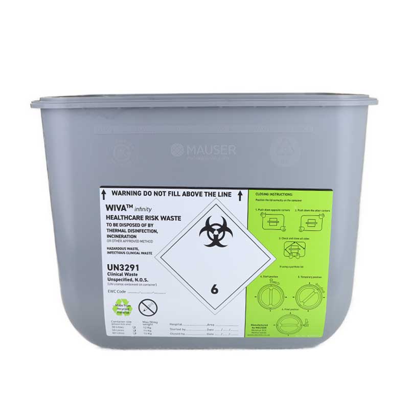 WIVA Infinity 30L Clinical Waste Container | Health and Care