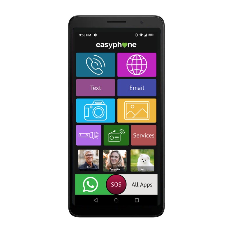 Easyphones XL Easy Smartphone for Elderly | Health and Care