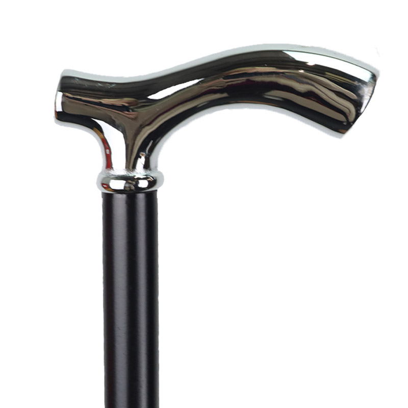 Elegant Chrome Crutch-Handle Dress Cane | Health and Care