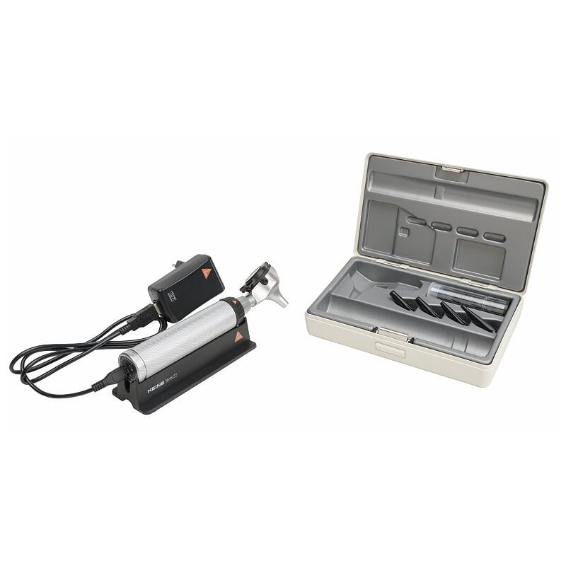 HEINE BETA 400 LED F.O. Otoscope Set with USB Cord and Plug-In Power ...