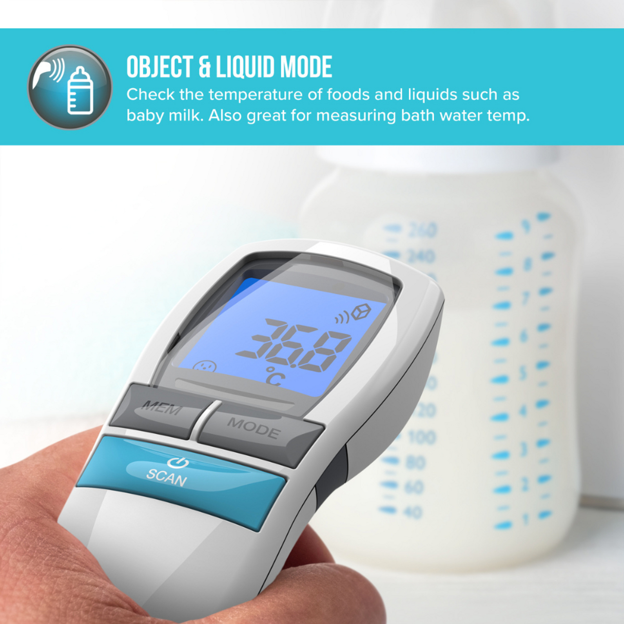 HoMedics Infrared LCD Display Thermometer | Health and Care