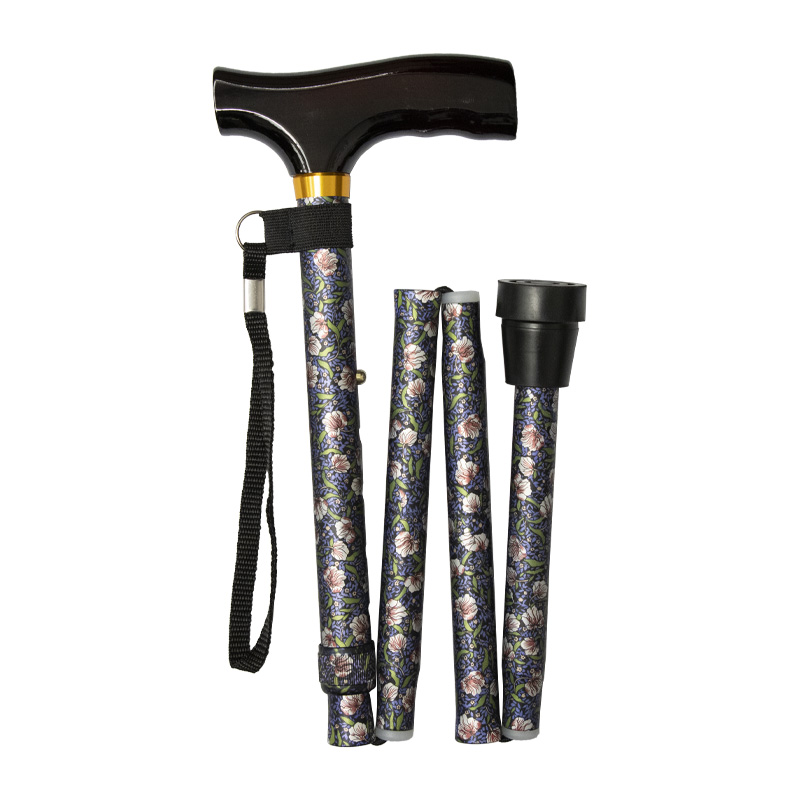 Homecraft Wild Rose Folding Walking Stick | Health and Care