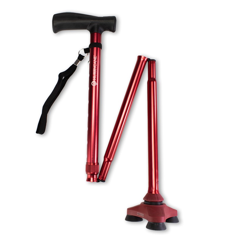 HurryCane Walking Stick (Red) | Health and Care