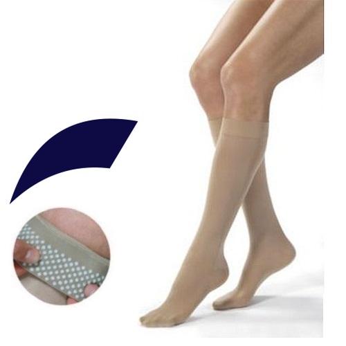 JOBST Opaque Compression Class 1 (18 - 21mmHg) Knee High Navy Closed ...