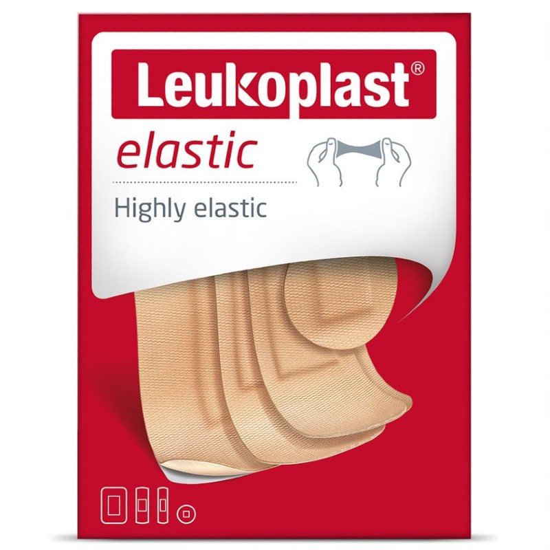 Leukoplast Elastic Plasters Assorted (40) | Health and Care