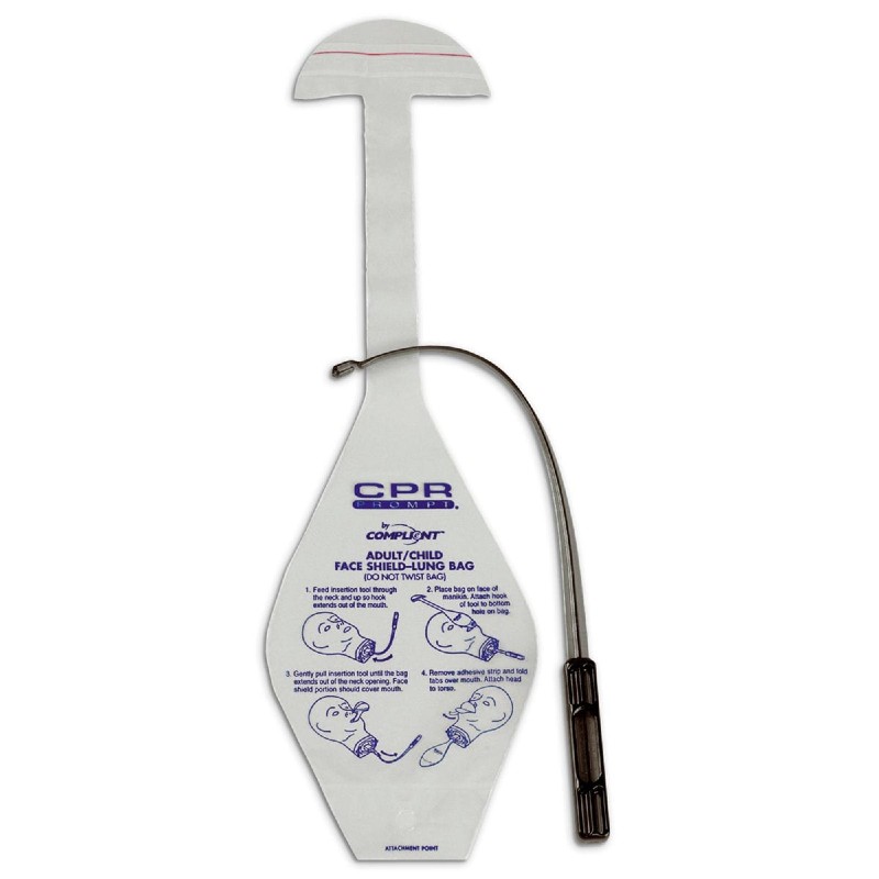 CPR Adult/Child Face Shield/Lung Bags (10) | Health and Care