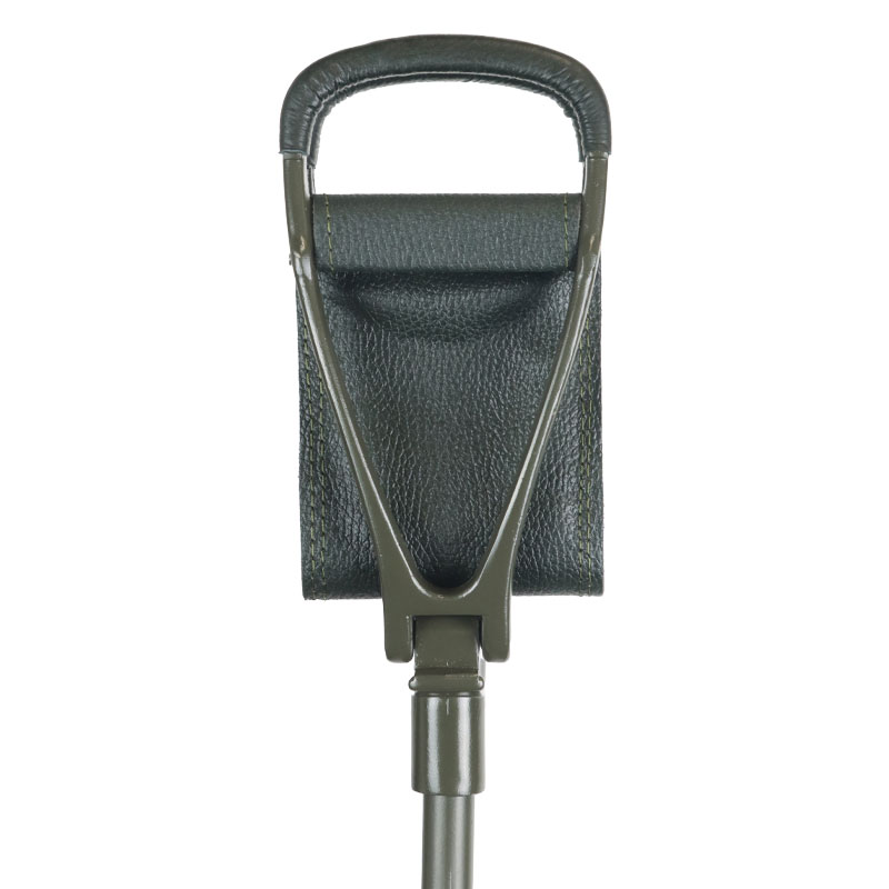 Luxury Green Leather Shooting Seat Stick | Health and Care