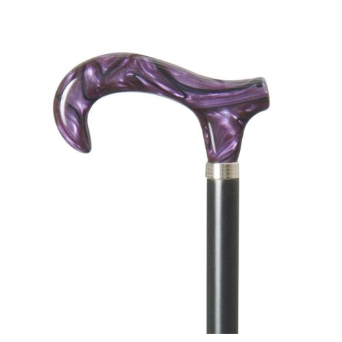 Marbled Amethyst Derby Moderne Handle Walking Cane | Health and Care