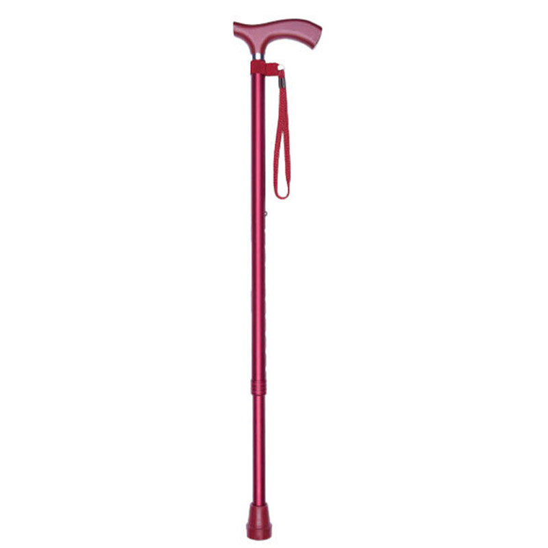 Metallic Red Adjustable Walking Stick | Health and Care