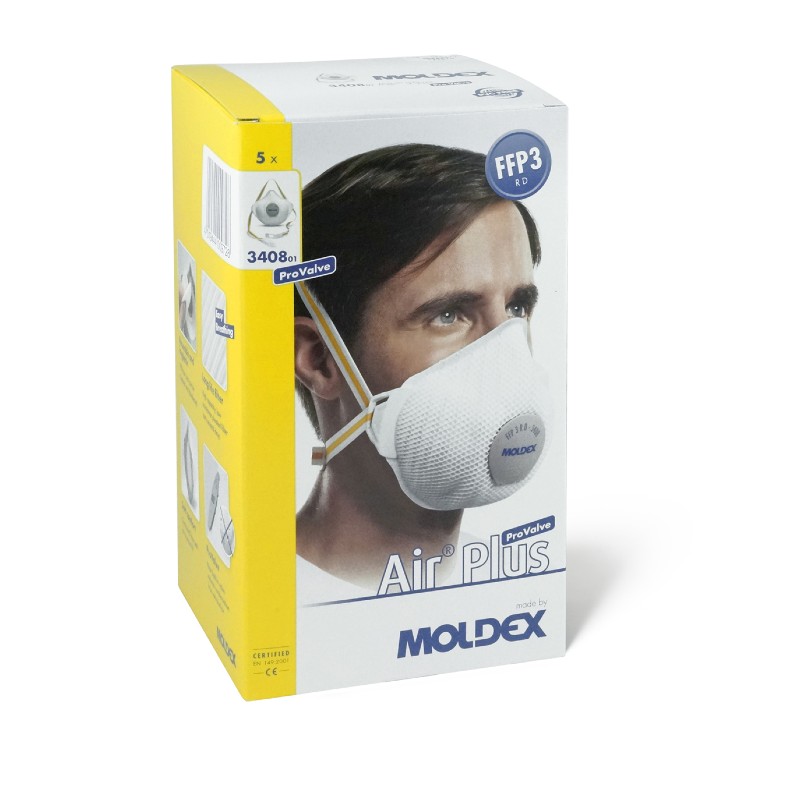 Moldex Air Plus 3408 FFP3 Mask (Box of 5) | Health and Care