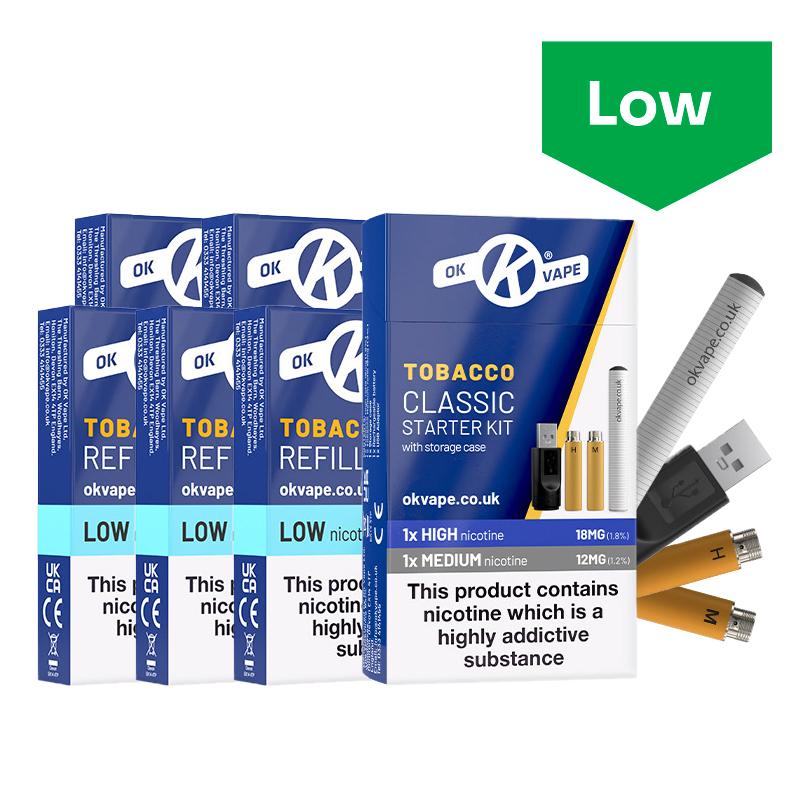OK Vape E-Cig Kit and Refill Cartridges | Health and Care