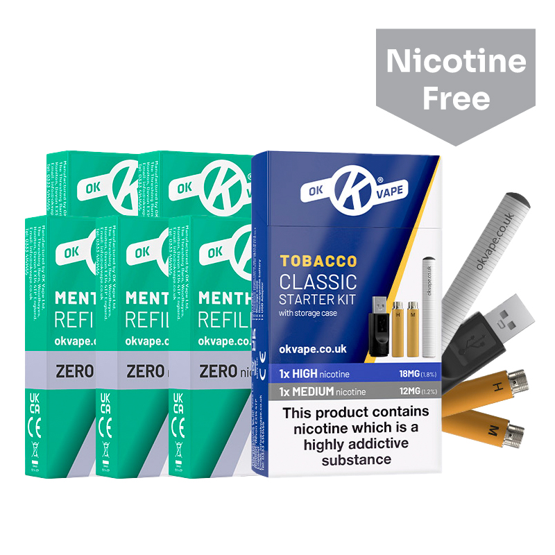 OK Vape E-Cig Kit and Refill Cartridges | Health and Care