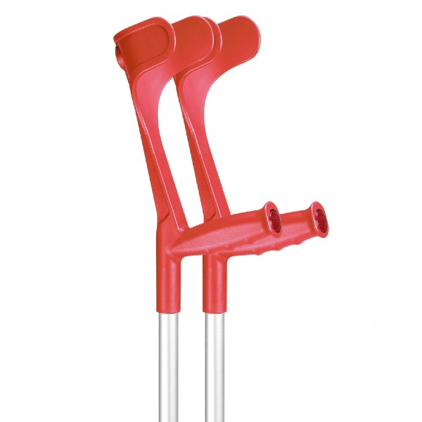 Ossenberg Classic Red Open-Cuff Crutches | Health and Care