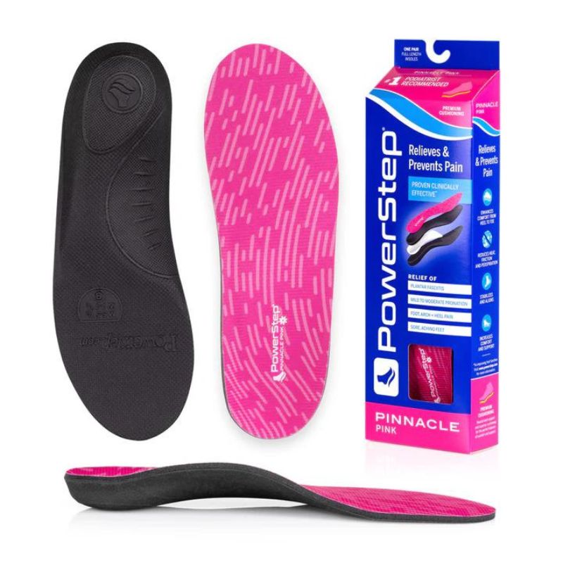 PowerStep Pink Women's Arch Pain Insoles | Health and Care