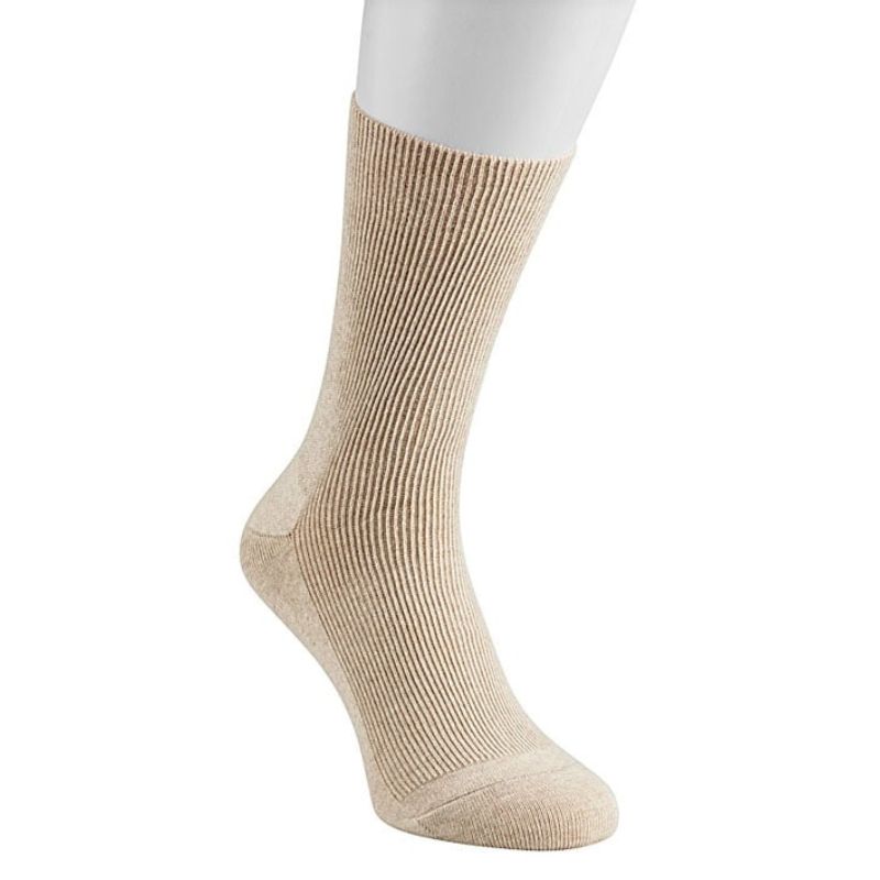 Insulating Silver Socks w/o Cuffs (Sand) | Health and Care