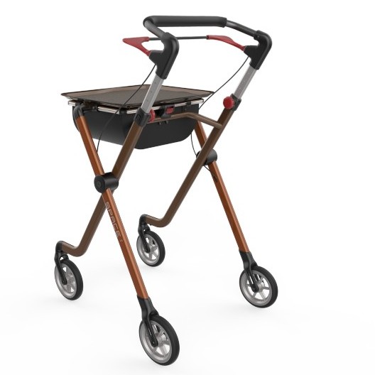 Rehasense Space I Indoor Rollator (Toffee and Brown) | Health and Care