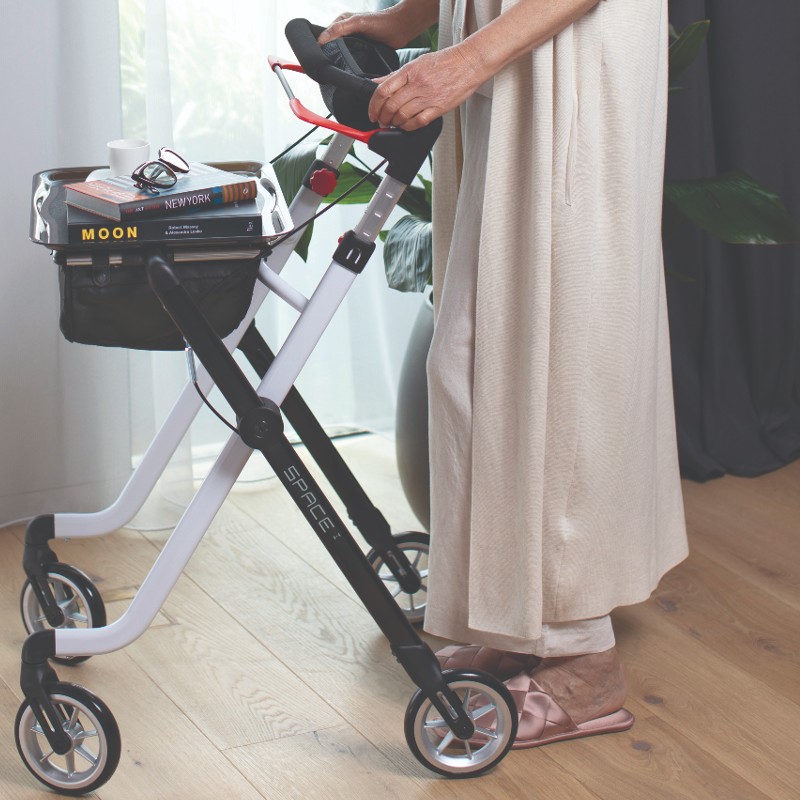 Rehasense Space I Indoor Rollator (White) | Health and Care